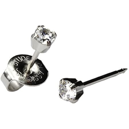 Amazon.com: LONG POST Ear Piercing Earrings Gold 4mm Round Ball Studs ...