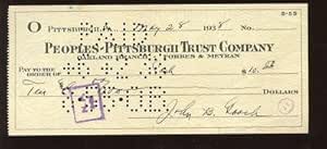 1938 Johnny Gooch Signed Check Hologram - MLB Cut Signatures at Amazon ...