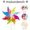 Amazon.com: HOOSUN 12 Pack Rainbow Pinwheels for Yard and Garden ...