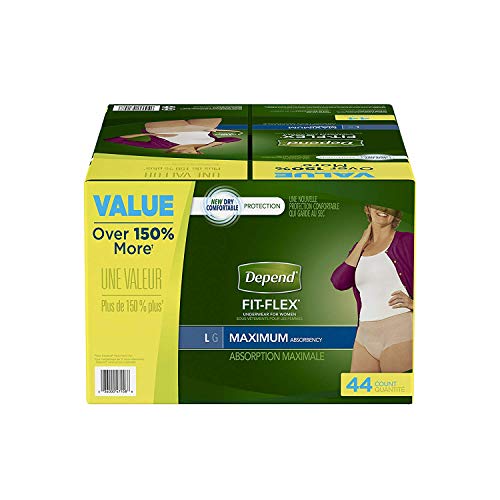Depend FIT-FLEX Incontinence Underwear for Women Maximum - Want It All