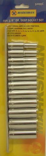 11 PIECE 3/8" DRIVE LONG DEEP REACH SOCKET SET : Amazon.co.uk: DIY & Tools