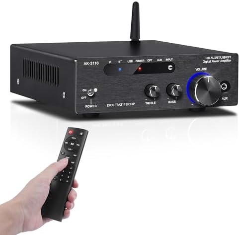 Amazon.com: Beffkkip Amplifier Home Audio,Stereo Receiver Bluetooth 5.3 ...