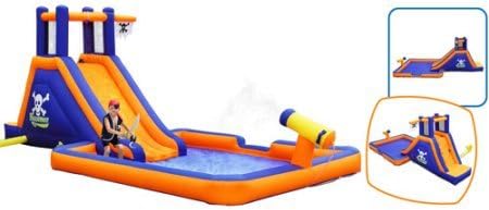 Amazon.com: Blast Zone Buccaneer - Inflatable Water Park with Blower ...