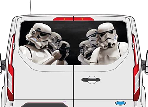 Stormtrooper back window panel vinyl sticker DIY kit ready to apply ...