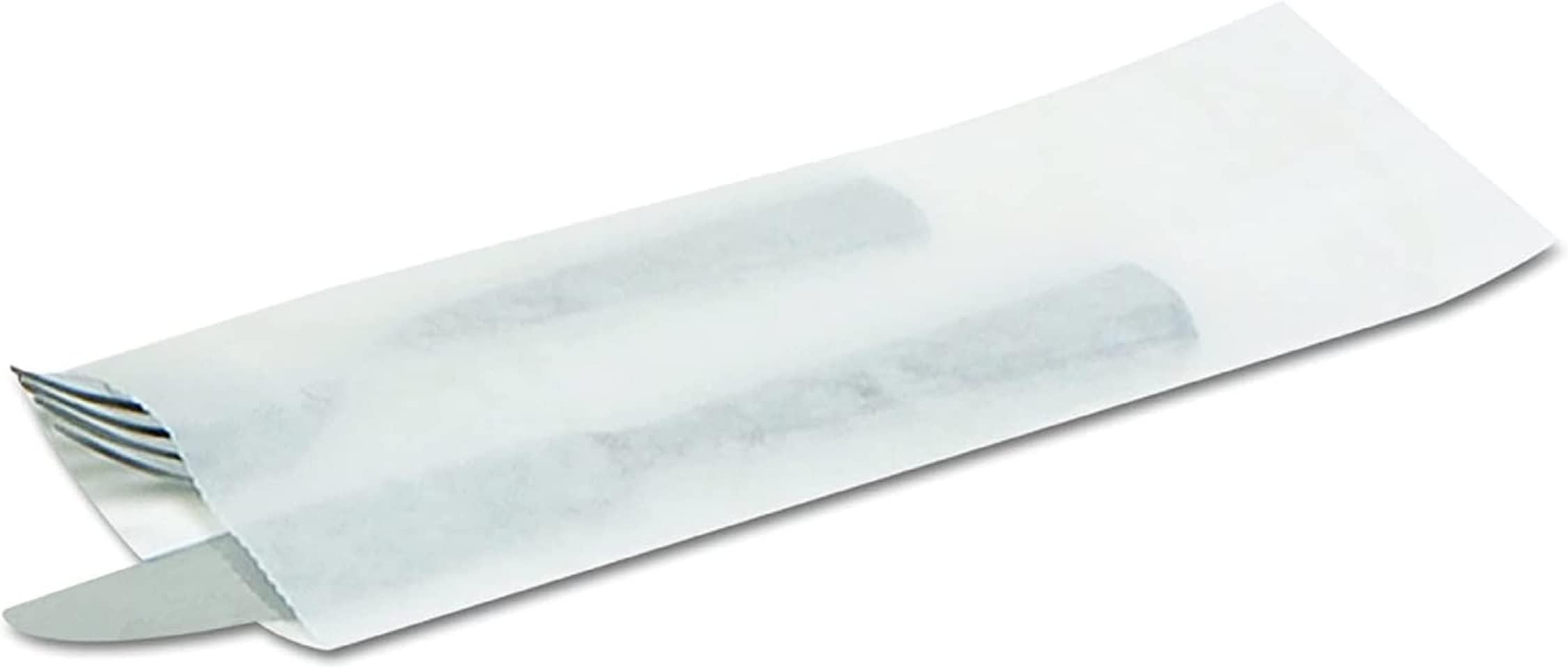 Amazon.com: Disposable Silverware Flatware Paper Bags 2.75 x 10 inches ...