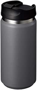 Amazon｜ゴーウェル Zalatto タンブラー フタつき 真空断熱 ステンレス サーモ 保冷 保温 二重構造 350ml グレー (メンズ ライク おしゃれ マット シリーズ) TS ...