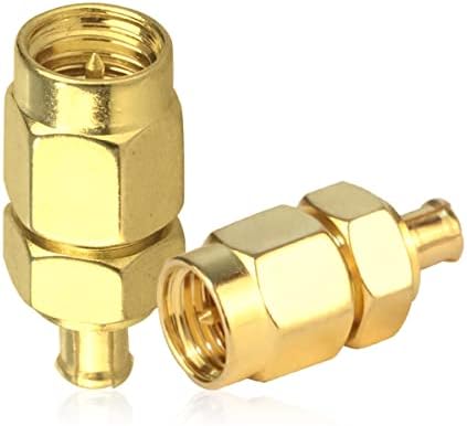 Amazon.com: 2Pack SMA to MCX Coax Connector, SMA Male to MCX Male Coax Adapter for Coaxial Cable ...