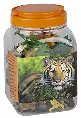 Ravensden 40 Piece Zoo Animal Play Set Bucket - BigaMart