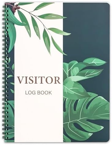 Amazon.com : INKNOTE Visitor Log Book Spiral Guest Register Notebook ...