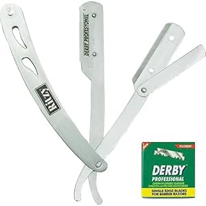 Amazon.com: Ritzy Professional Barber Straight Edge Razor with 100-Pack ...