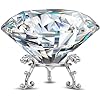 Amazon.com: Large Crystal Diamond Paperweight with Stand Jewels Wedding ...