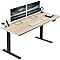 Amazon.com: VIVO Electric Height Adjustable 60 x 24 inch Memory Stand ...