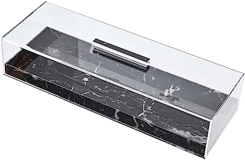Amazon.com: Acrylic Rectangular Cake Tray with Lid Marble Pastry ...