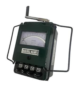 DENKO Earth Tester/Ground Resistance Tester O-10 Ohm Analog Earth ...
