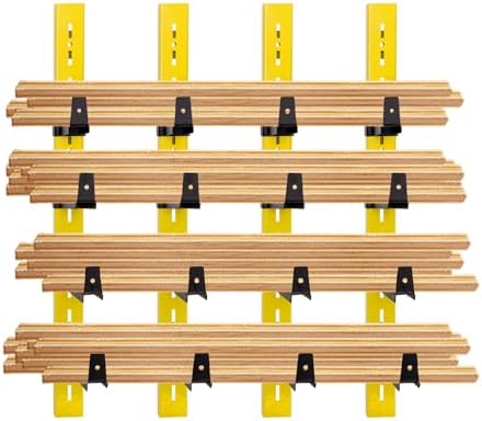 Amazon.com: biosp 4-Tier Wall Mount Lumber Storage Rack, Heavy Duty ...