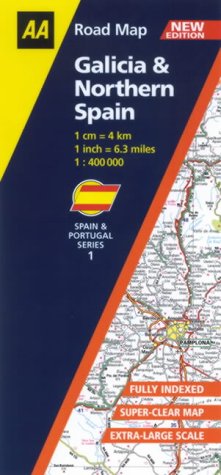 Galicia and Northern Spain (AA Road Map Spain & Portugal S.): Amazon.co ...