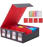 Amazon.com: Venssu Card Storage Box For Trading Cards With Dedicated ...