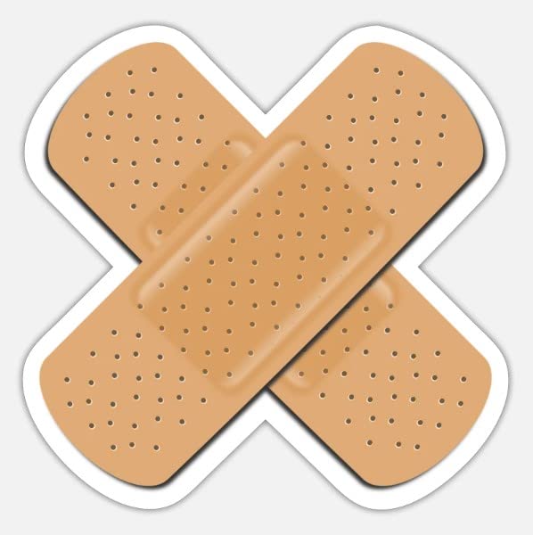 Amazon.com - Band Aid Cross Funny Ouch Car Stickers for car Bumper ...