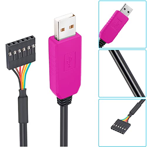 Youmile FTDI USB to TTL Serial 3.3V Adapter Cable with FTDI Chip 6 Pin ...