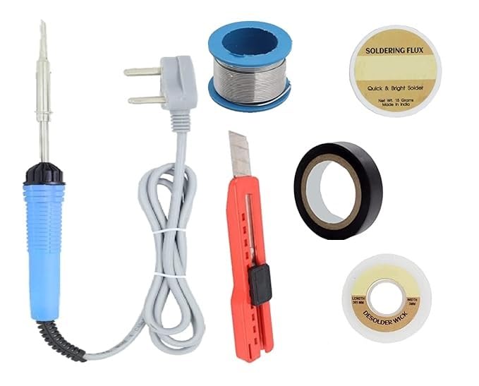 Aldeco Soldering Iron Kit (6 in 1) 25W High Temperature Welding Green ...