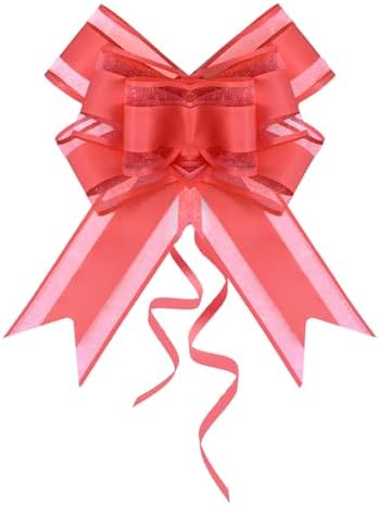 Amazon.com: Rbenxia 10 PCS Large Pull Bows Wrapping Ribbon Pull Bows ...