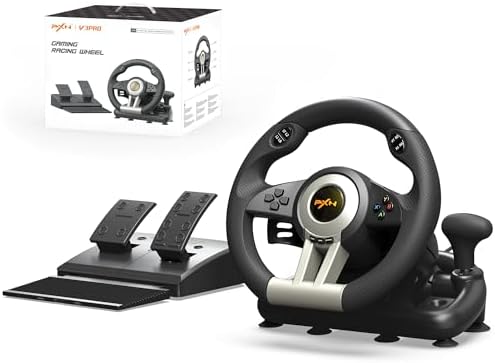 Amazon.com: PXN PC Racing Wheel, V3 PRO 180 Degree Universal Usb Car ...