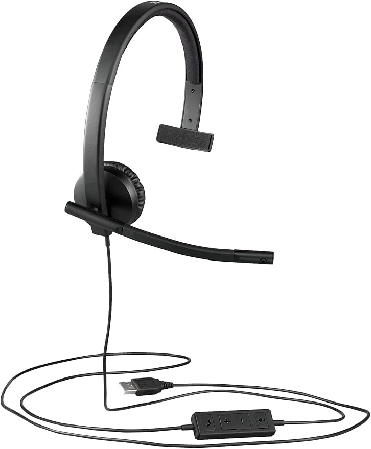 Amazon.com: Wired Headset H570e, Mono Headphones with Noise-Cancelling ...