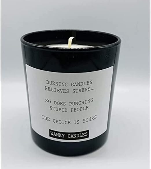 Wanky Candle Novelty Birthday Gift Rude Funny Burning Candles Relieves ...