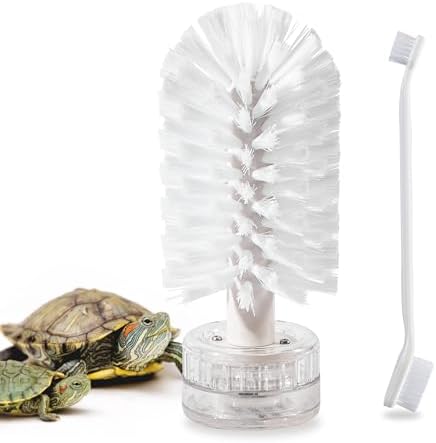 Amazon.com: Glass Bottle Bristle Brush with Suction Cup Turtle Scrub ...