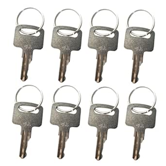 Amazon.com: 8PCS 455 Ignition Keys Heavy Equipment Forklift Key 104466 ...