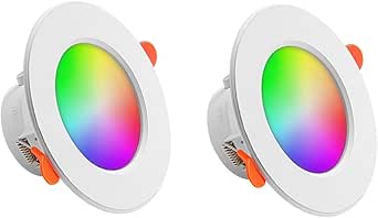 Recessed Lighting Smart Ceiling Light Downlight 9W 800LM Color Changing ...