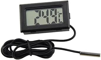 BEATSC Mini LCD TPM-14 digital thermometer sensor wired for Room ...