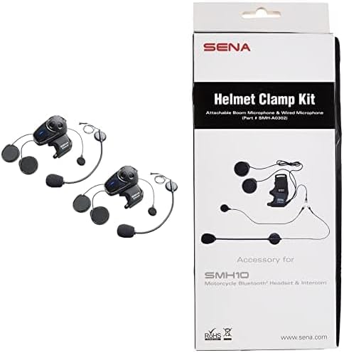 Amazon.com: Sena SMH10-11 Motorcycle Bluetooth Headset/Intercom with ...