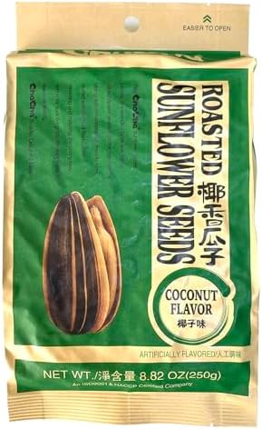 Amazon.com : ChaCha Roasted Sunflower Seeds - Coconut (250G ...