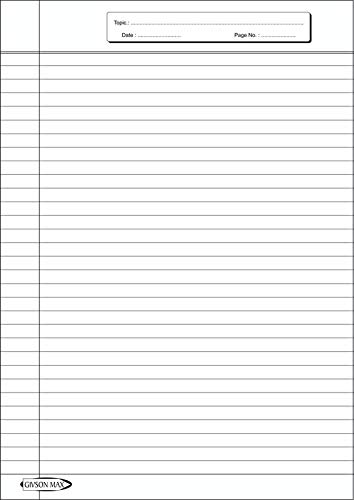 A4 Size Both Side Ruled Sheet for Project/Assignments/Practical ...