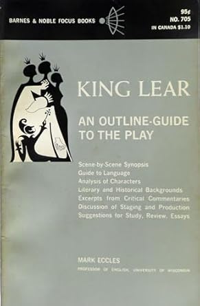 King Lear an Outline-Guide to the Play: Amazon.co.uk: Books