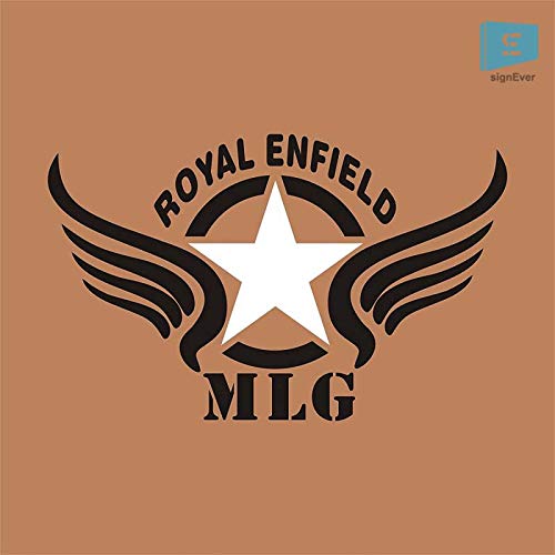 SIGN EVER Bike Stickers Compatible for Royal Enfield MLG Star Wings ...