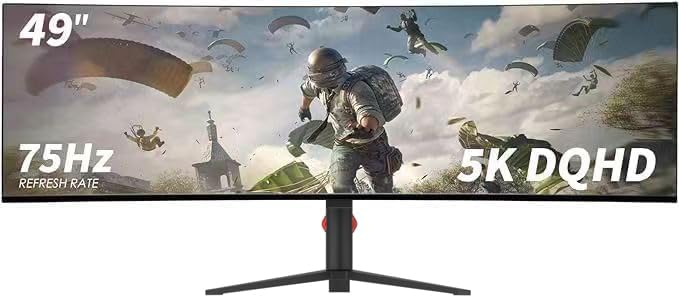 49 Inch Wide Dual QHD (5120x1440) IPS Surface Game Display, 75 Hz, 49 ...