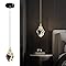 Modern Crystal Pendant Light, 3-Color LED Crystal Pendant Light ...