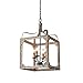 LOVEDIMA 4-Light Lantern Pendant Lighting Square Wood Metal Chandeliers ...