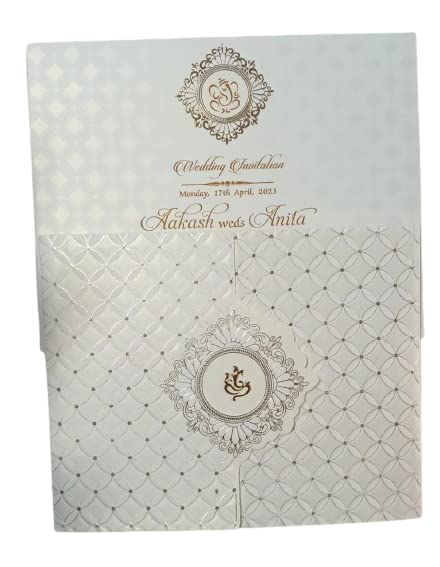 wedding card marrige card invitation desighn cards 50 pcs : Amazon.in ...