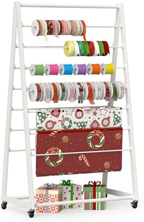 Amazon.com: ikare Ribbon Holder,Ribbon Organizer,15 Tier Ribbon Holder ...