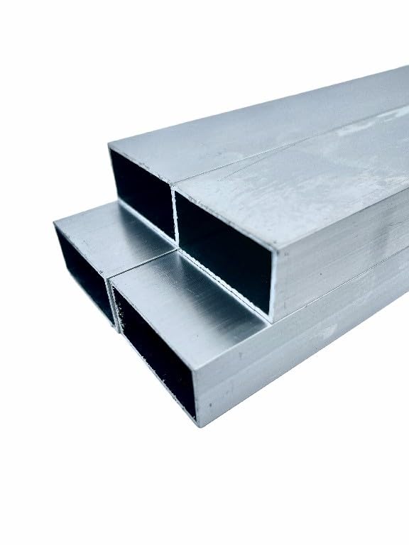 Amazon.com: Aluminum 6063-T52 Rectangular Tubing, 1" x 2", 0.63", 12 ...