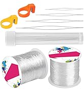 Amazon.com: 4 Rolls Elastic Stretch Thread for Bracelets, Transparent ...
