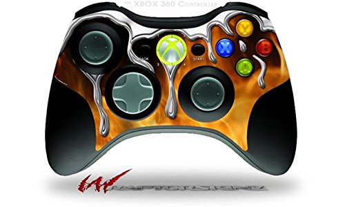 Amazon.com: Chrome Drip on Fire - WraptorSkinz Decal Style Vinyl Skin ...