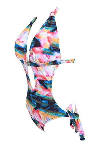 LE BESI Women’s Fashion One Piece Elegant Inspired Monokini Swimsuit ...