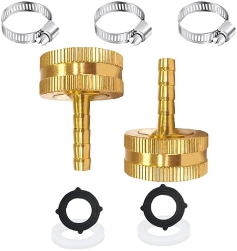 Amazon.com: AOPANDA 1/2" Barb x 3/4" Female GHT Thread Solid Brass ...
