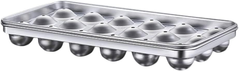 Amazon.com: Stainless Steel Ice Mold Reusable Ice Trays Ball Shaped Ice ...