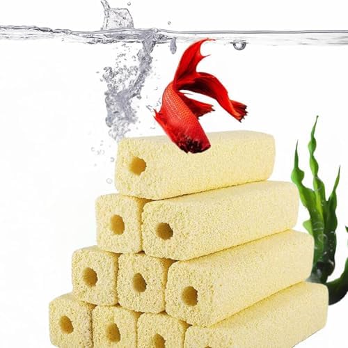 Vayinato Aquarium Filter Media, 10 Pcs - Fish Tank Ceramic Bio Media ...