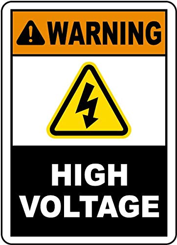 Warning. High Voltage.Sign Board Water Proof Signature Board (Sun Board ...